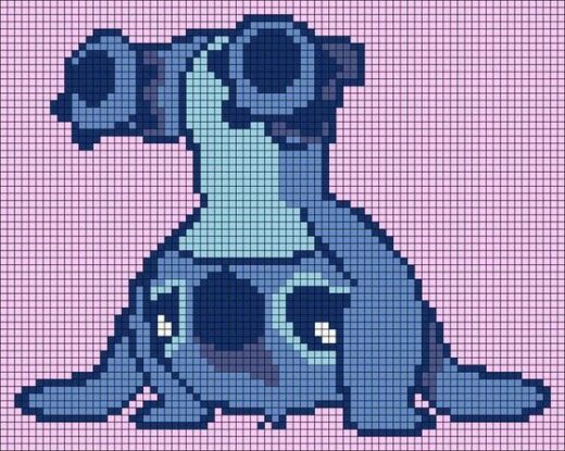 Pixel art Stitch