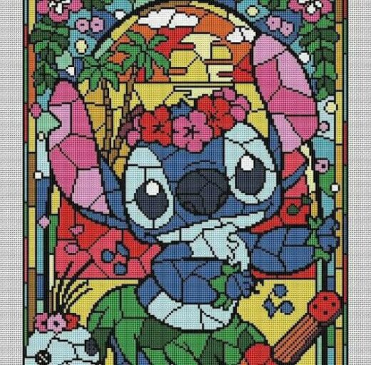 Pixel art Stitch